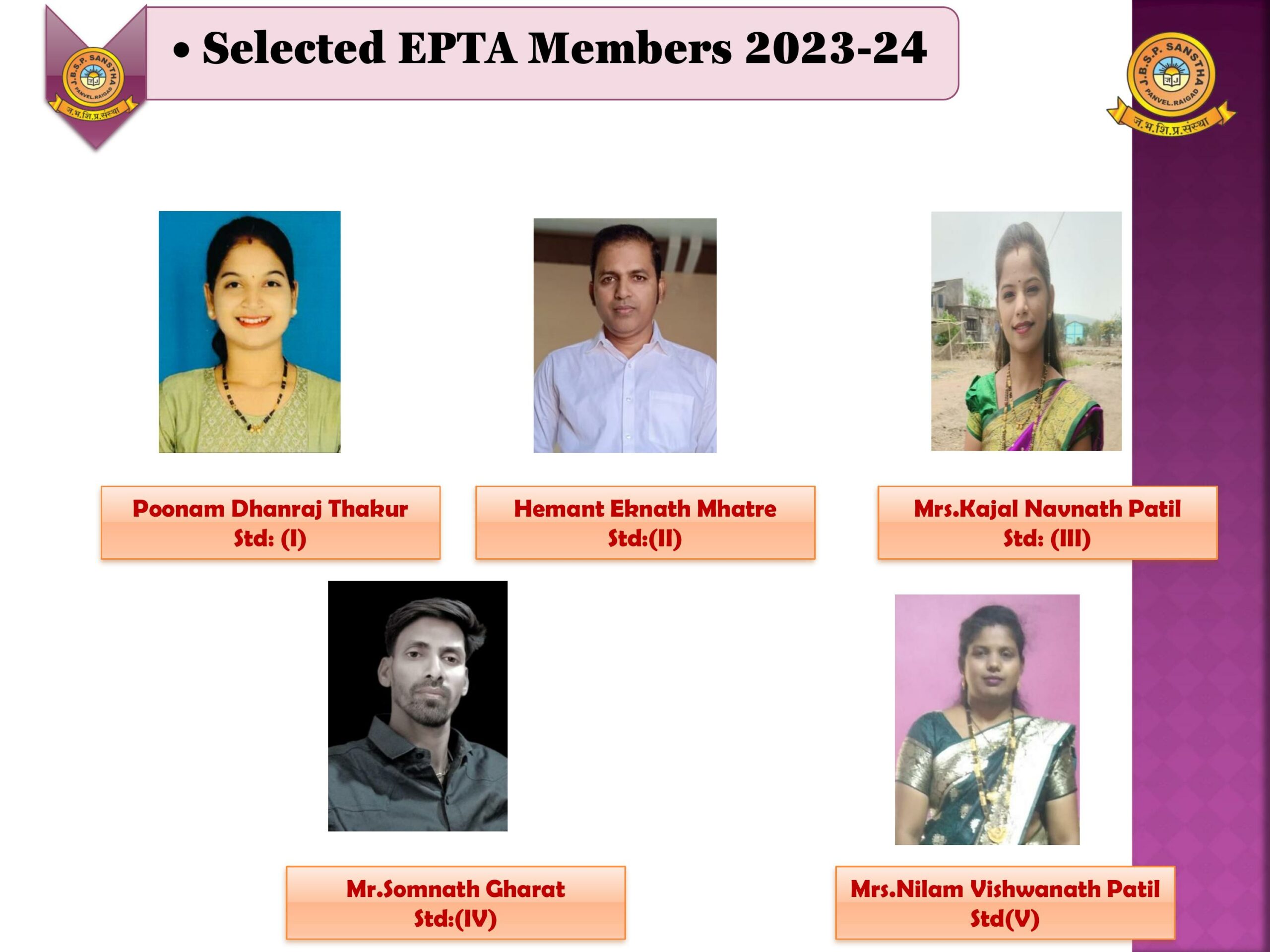 EPTA Members – Smt. Bhagubai Changu Thakur Vidyalaya